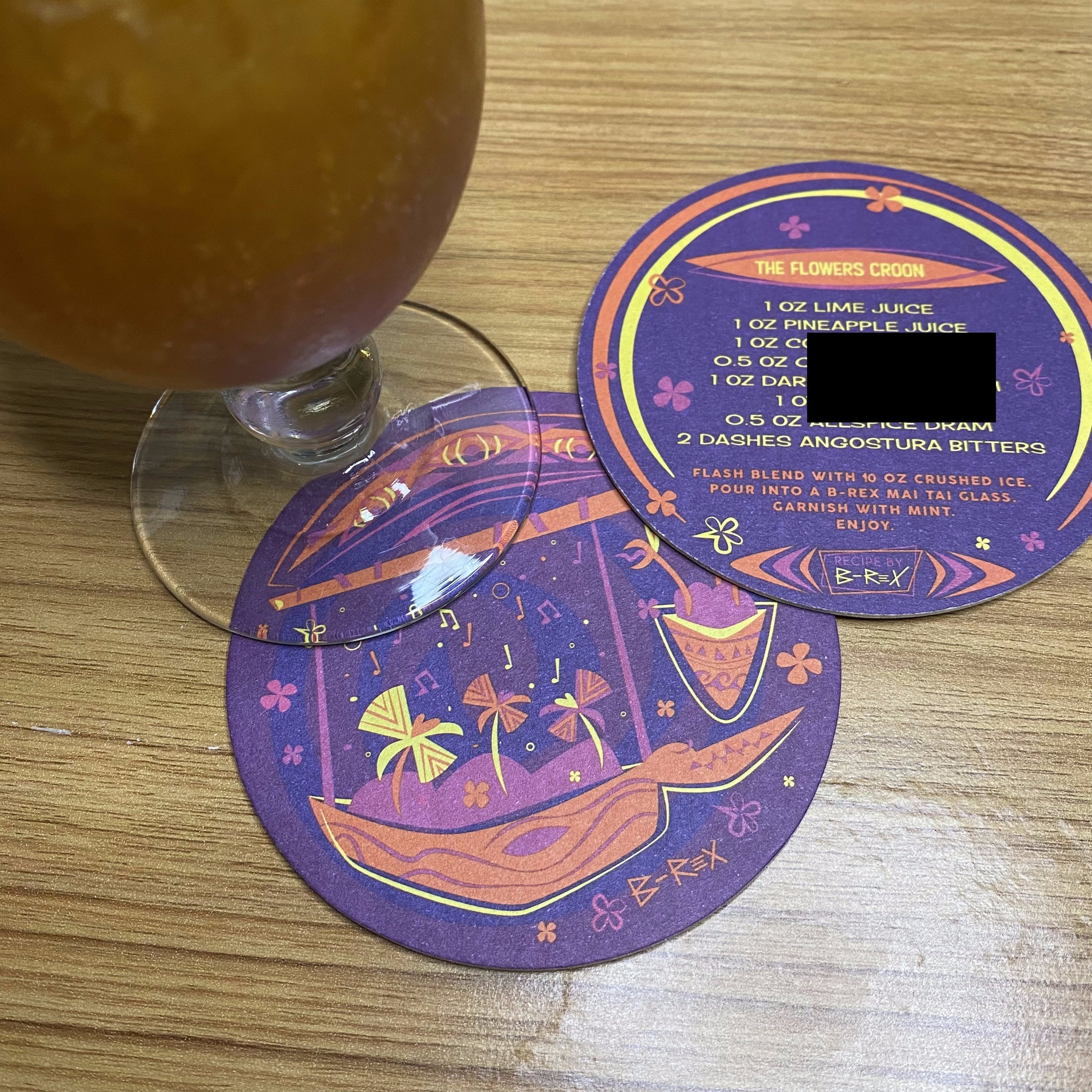 Paper Coaster Pack: Tropical Serenade | B-Rex